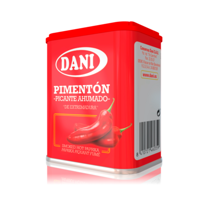 Pimentón picante ahumado 75g | Conservas Dani